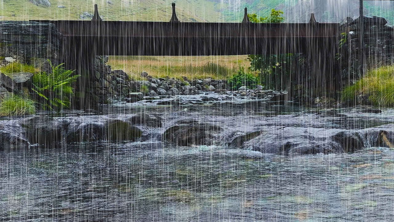 Mountain Stream Rain Sounds – Relaxing Nature Ambience - YouTube