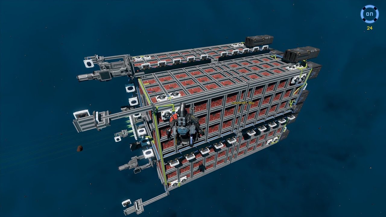 starbase - automatic mining ship demonstration - YouTube