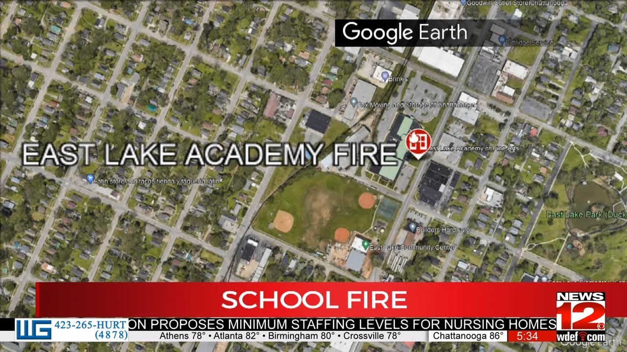 East Lake Academy evacuates Friday morning during small fire - YouTube