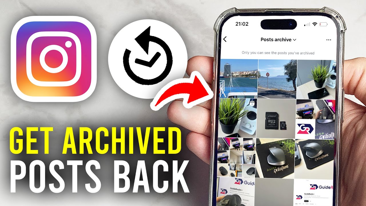 How To Get Archived Posts Back On Instagram - Full Guide - YouTube