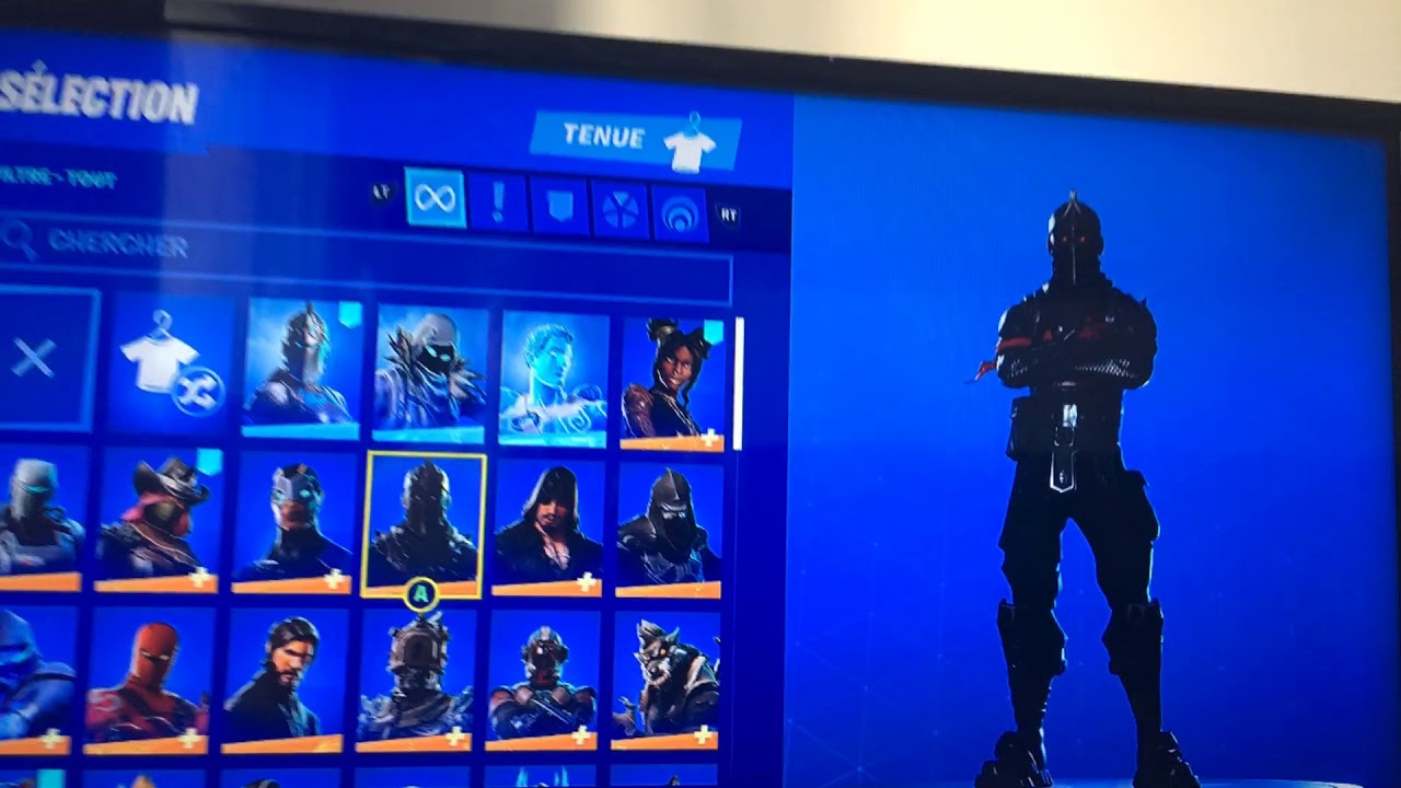 J’echange un compte fortnite chevalier noir,mako +75skins - YouTube