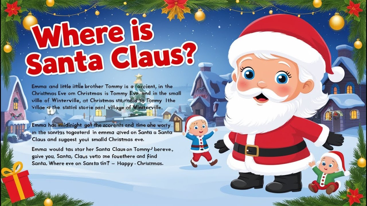 Where is Santa Claus? – Christmas Stories for Kids – children’s Story ...