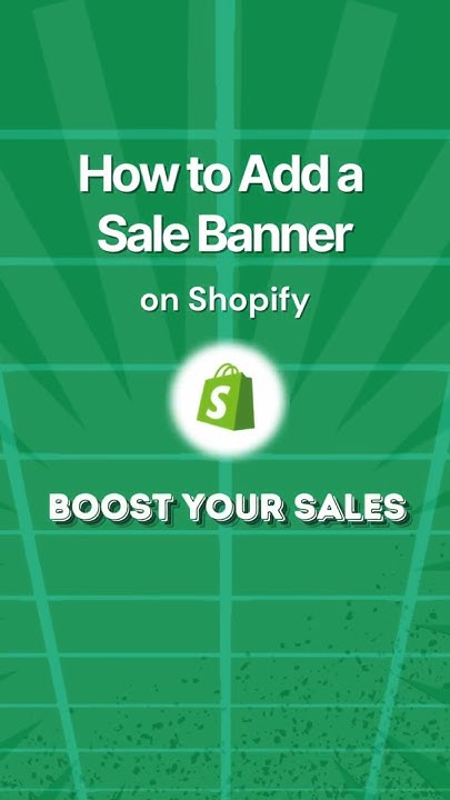 Step by Step Guide on How to Add a Sale Banner on Shopify #shopifytutorial #shortsvideo - YouTube