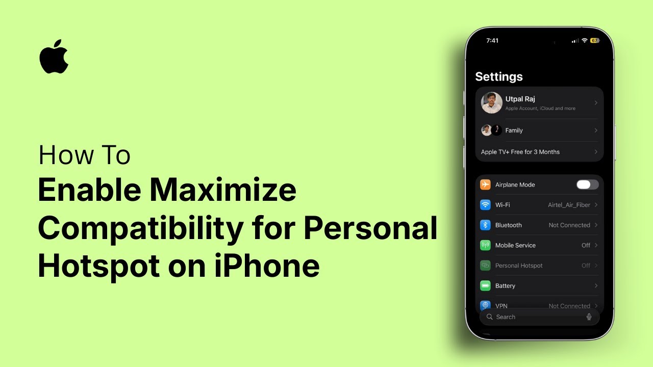 How to Enable Maximize Compatibility for Personal Hotspot on iPhone ...