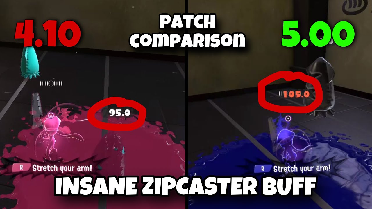Drizzle Season Patch Comparison 5.0 vs 4.1 (Splatoon 3) - YouTube