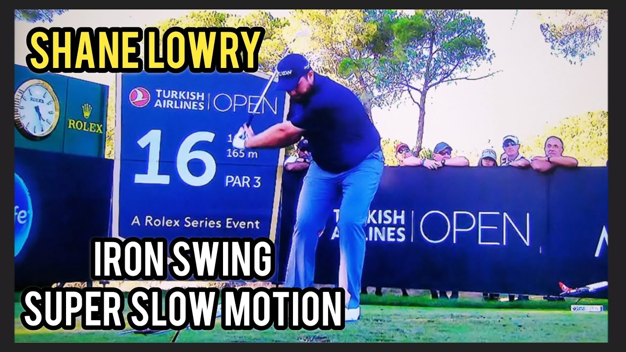Shane Lowry Iron Swing in Super Slow Motion, face on - YouTube