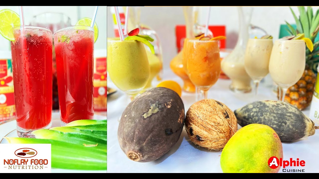 Mojito Bissap, Cocktails Bouye Carassol, Bouye Papaye, Mangue Bouye ...