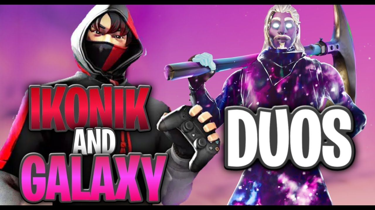 Ikonik and Galaxy Skin Dad And Son Duos! (Playing Fortnite With My 10 ...