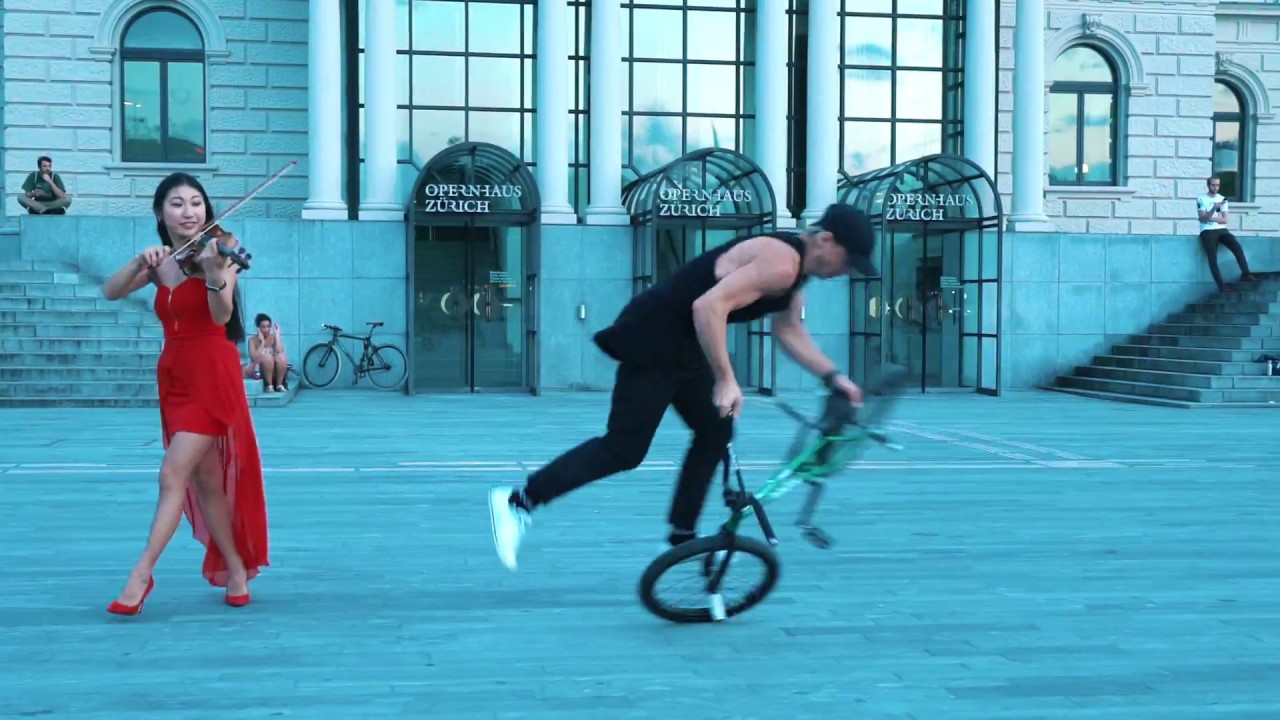 BMX meets Violin with Chris Böhm and Irina Pak - YouTube