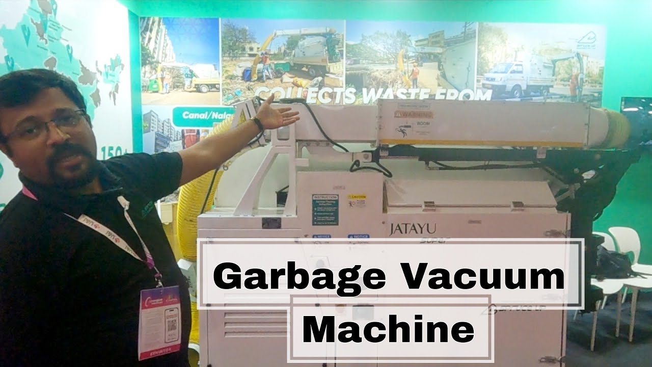 अब हुआ सडक से कूड़ा उठाना आसान | Jatayu vacuum machine | Garbage sucker ...