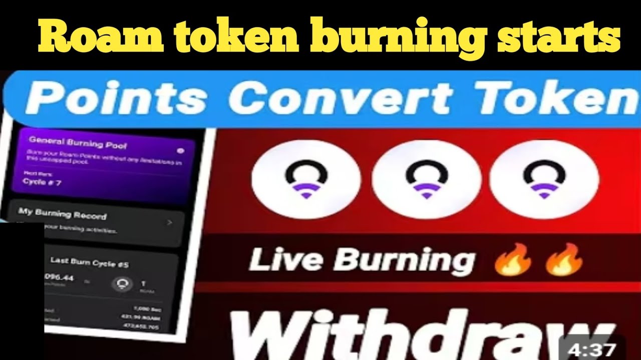 Roam airdrop points burning starts | Roam points burning update | how ...