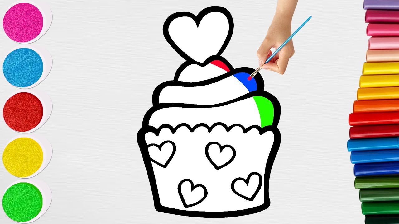 How to Draw a Mini Cake | Easy Step by Step for Beginners - YouTube