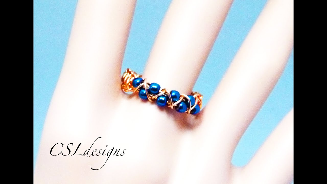 Wirework goddess macrame ring - YouTube