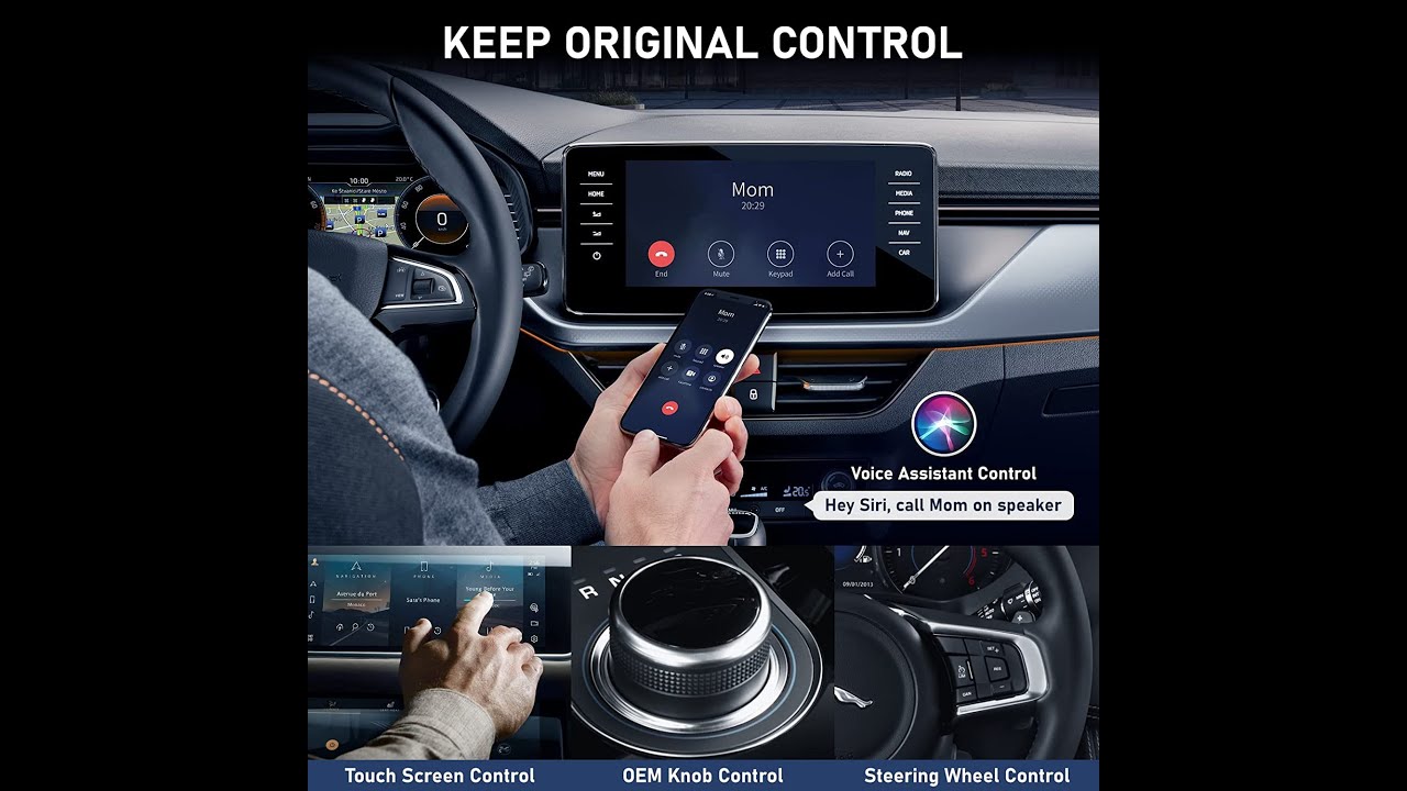 Teeran CarPlay Wireless Adapter for Factory Wired CarPlay 2022 Upgrade ...