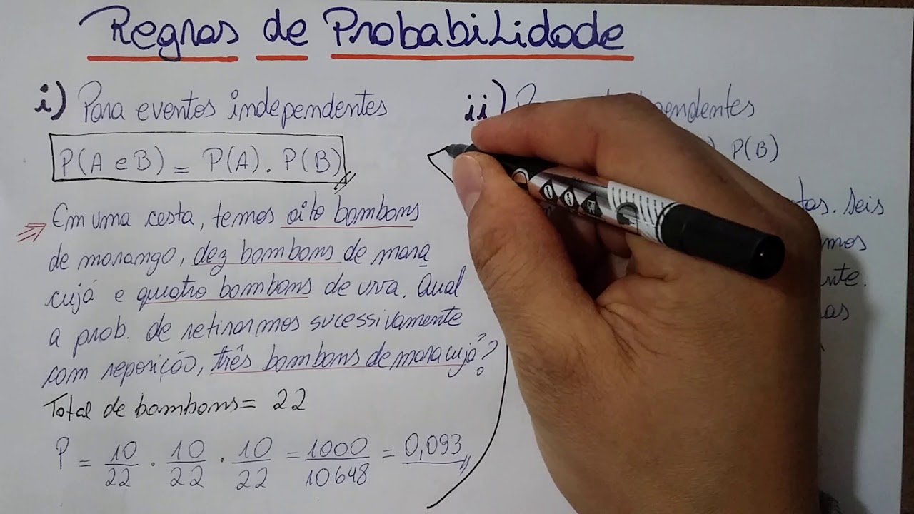 Regras de Probabilidade - P(A e B) - YouTube