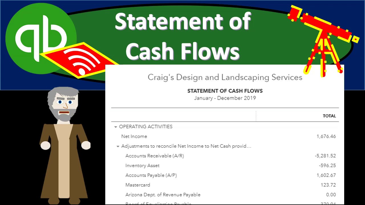 Statement of Cash Flows 4.10 - QuickBooks Online 2020 - YouTube