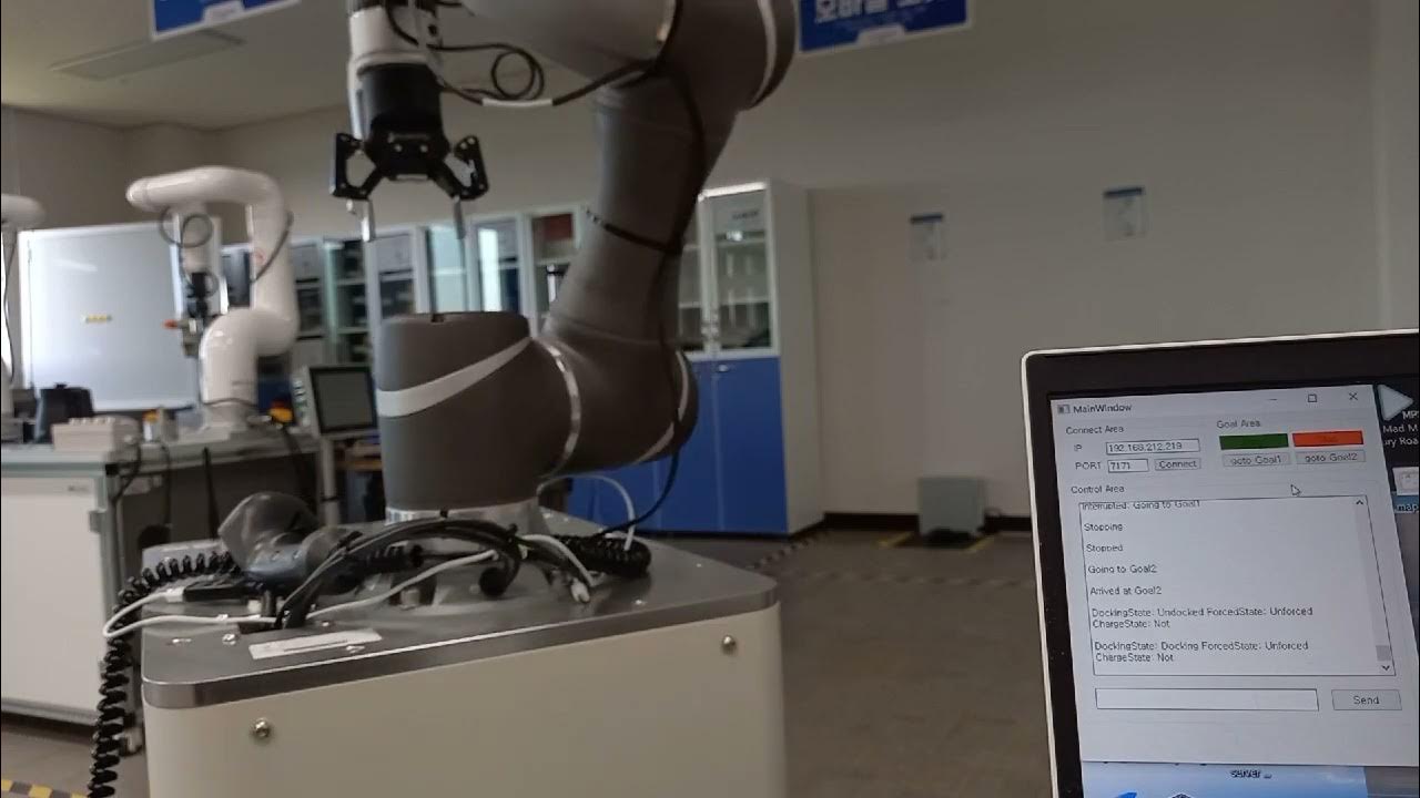 omron mobile robot gui control by python #robot #mobilerobot #cobot #로봇 ...