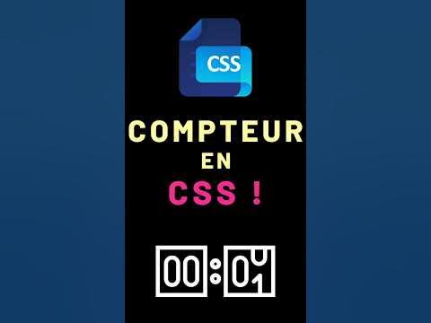 Compte à rebours en CSS uniquement ! - YouTube