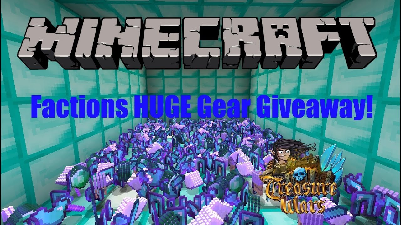 Minecraft Treasure Wars [Announcement] HUGE gear giveaway! - YouTube