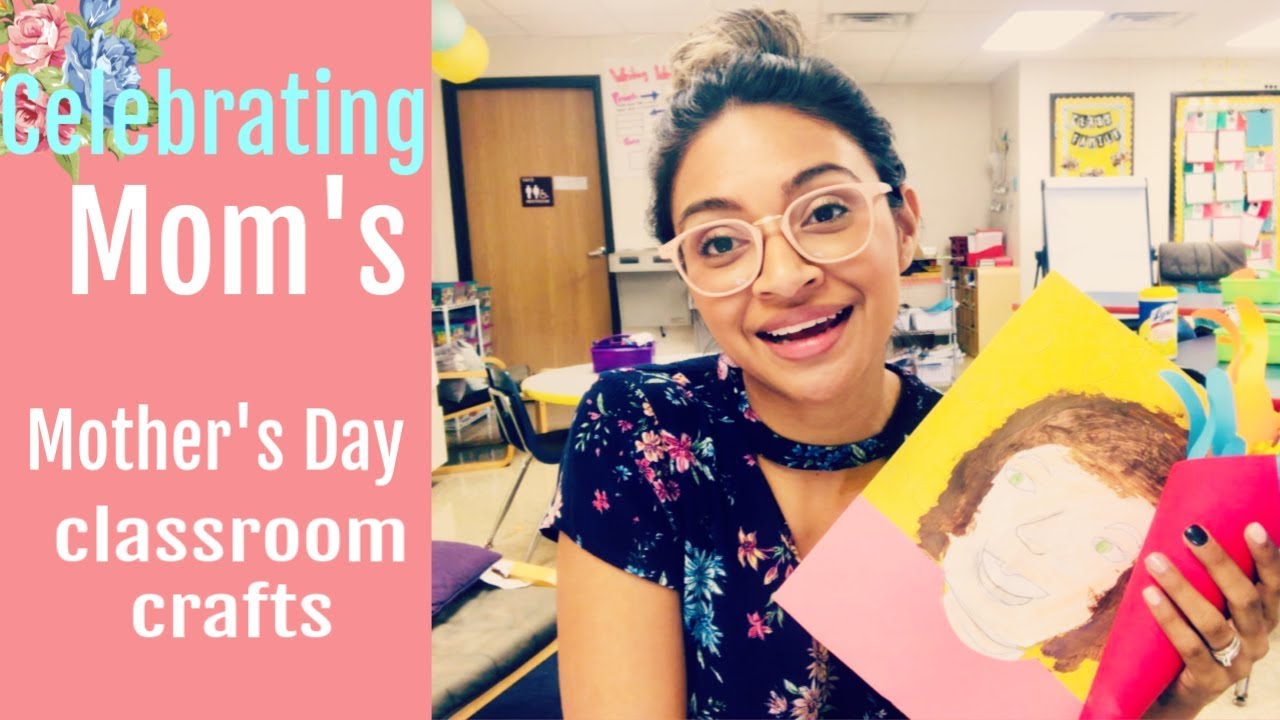 Mother’s Day Crafts| Classroom edition| Self portraits & flowers - YouTube