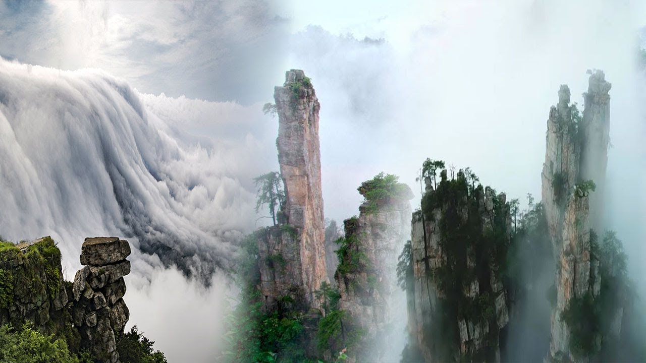 China’s Most Breathtaking Mountain Clouds Flowing Like Water - YouTube