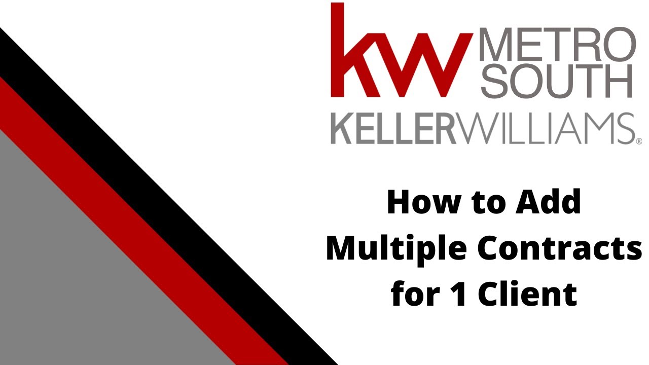 Hot to Add Multiple Contracts for 1 Client - YouTube