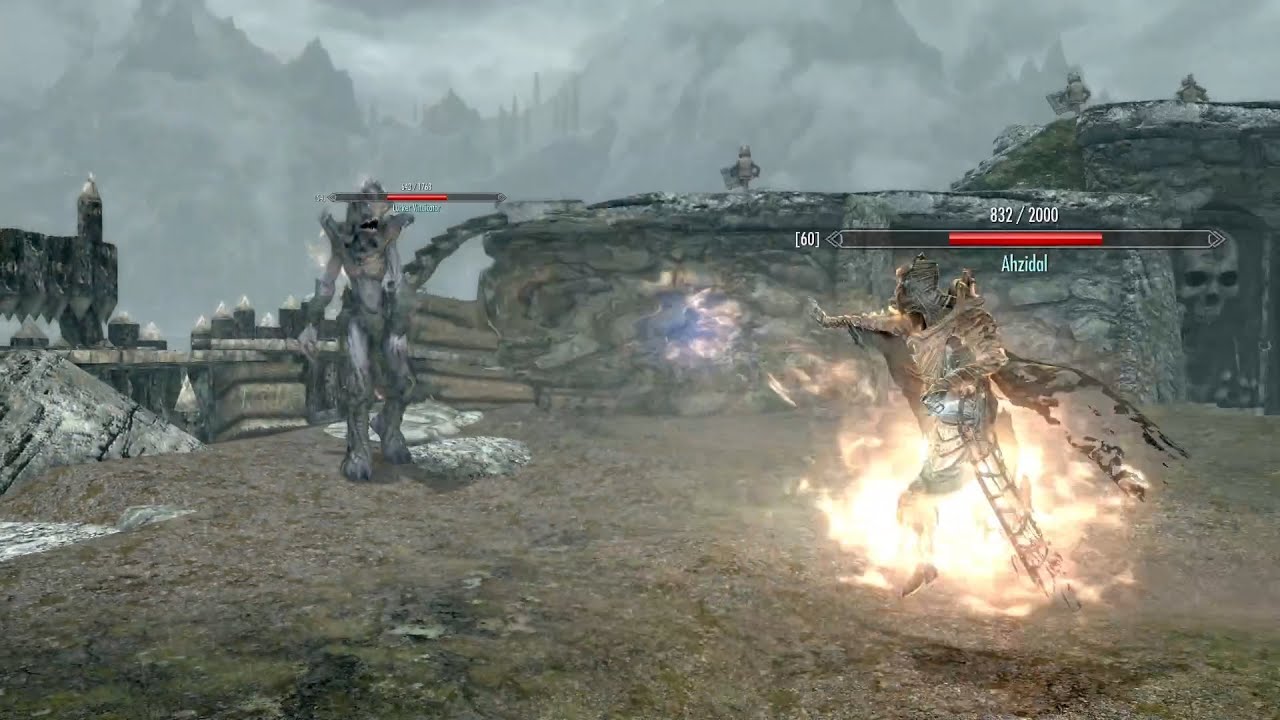 Skyrim Battles - Ahzidal vs. Dragon Priest, Lurker Vindicator, Dukaan ...