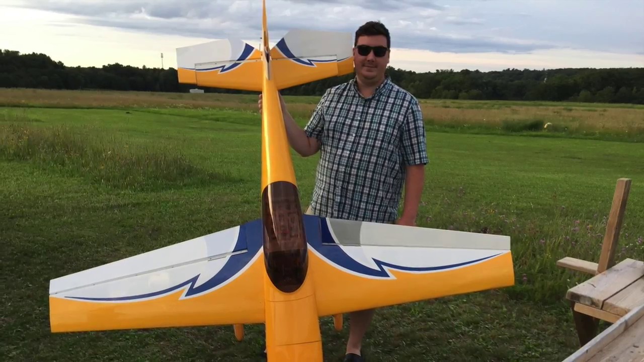 Aeroworks Extra 300 3rd flight - YouTube