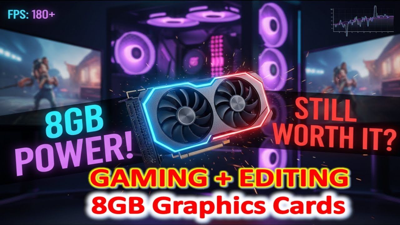 TOP 5 (8GB Graphics Cards) FOR GAMING AND VIDEO EDITING (GPU) | LOW ...
