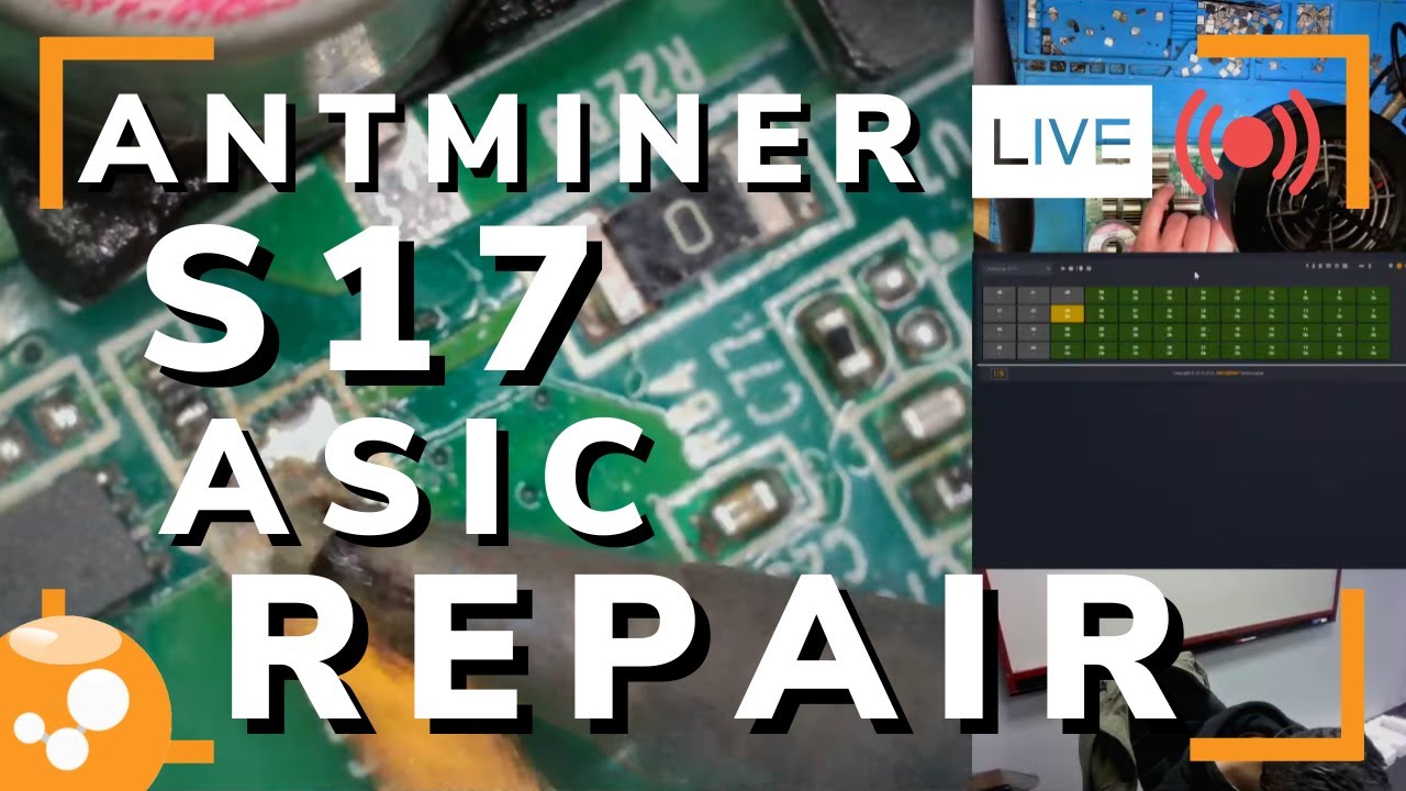 Antminer S17 Hashboard Repair - Bitcoin ASIC Miner Repair LIVE - 036 ...