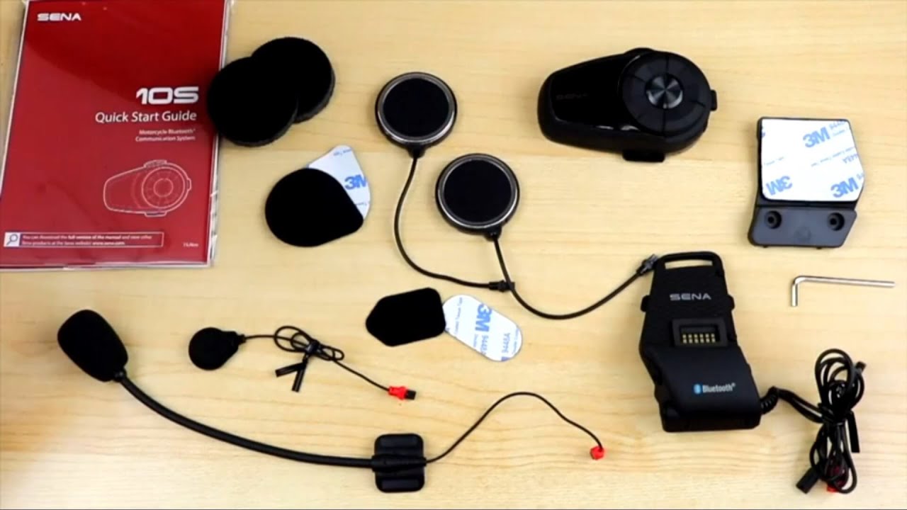 Sena 10S Motorcycle Bluetooth Headset Communication System - YouTube