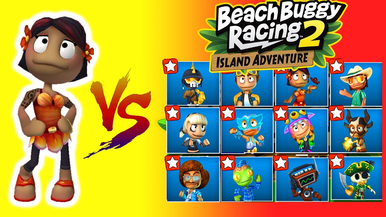Episode 66: Lelina VS - All Characters & Outfits | Beach Buggy Racing 2 ...