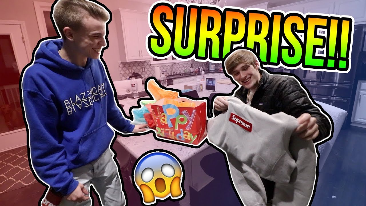 Surprising my Best Friend with a BRAND NEW SUPREME BOX LOGO!! (OMG ...