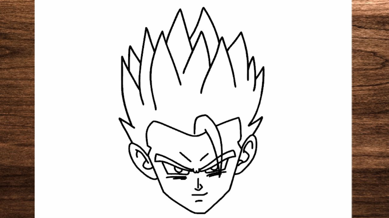 How to draw Gohan step by step - YouTube