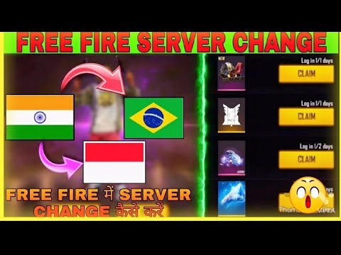 how to change server in free fire|Brazil server free fire|🔥🔥 ️server ...