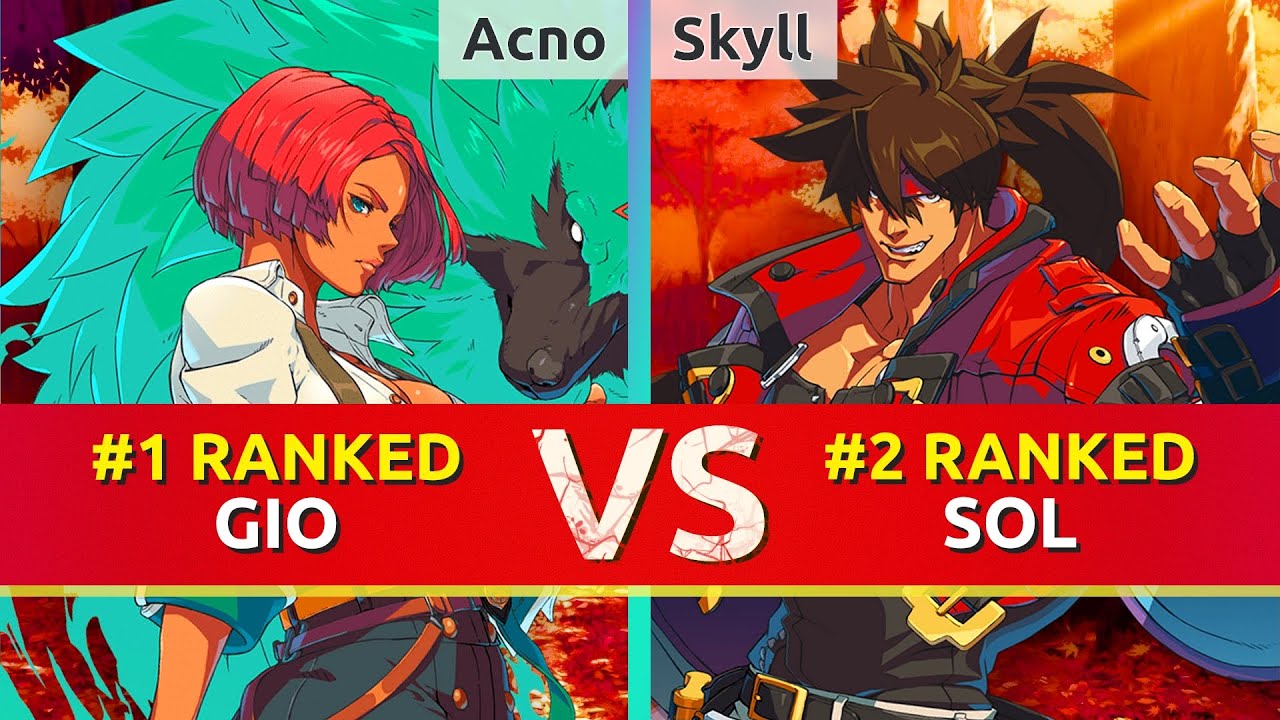 GGST Acno (#1 Ranked Giovanna) vs Skyll (#2 Ranked Sol). High Level ...