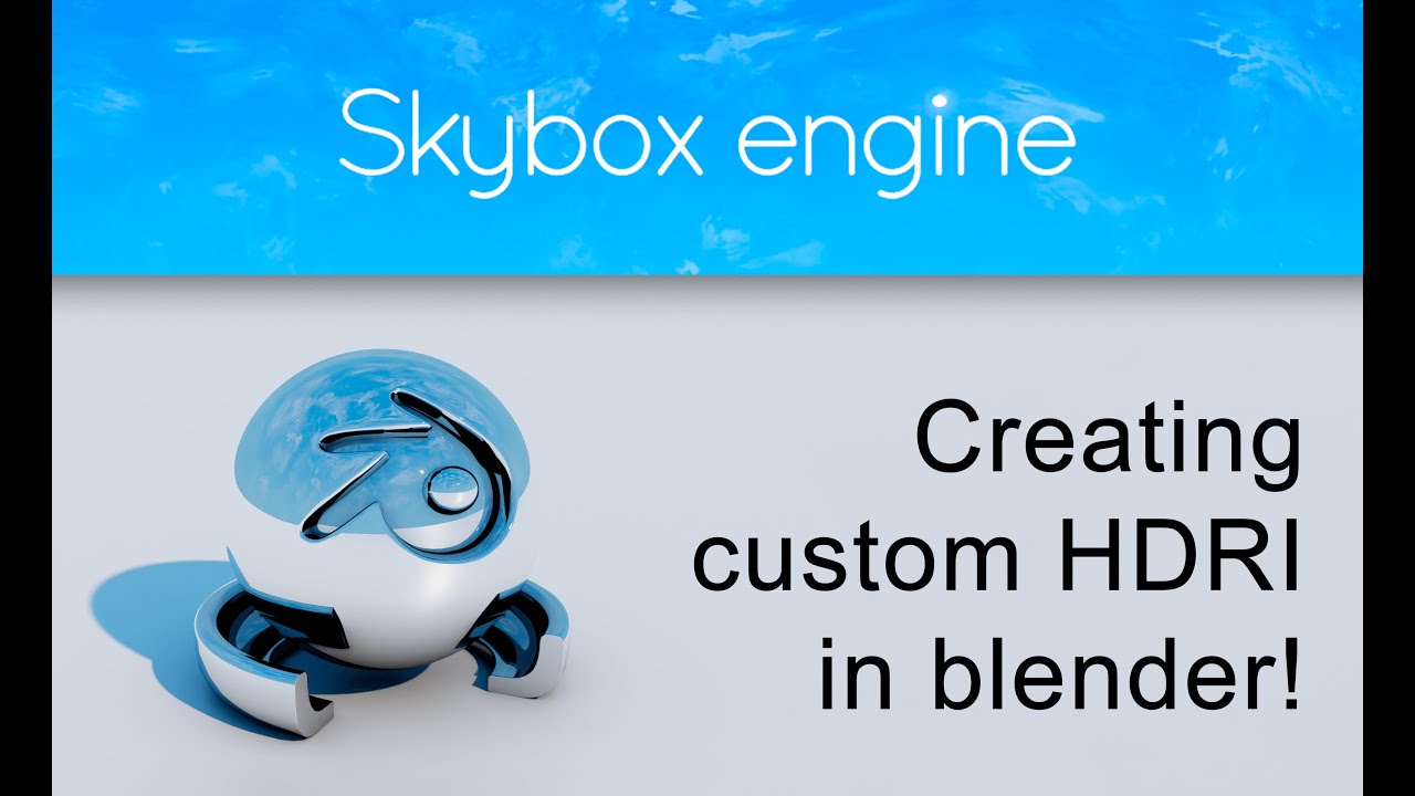 How to create a custom HDRI skybox in Blender - YouTube