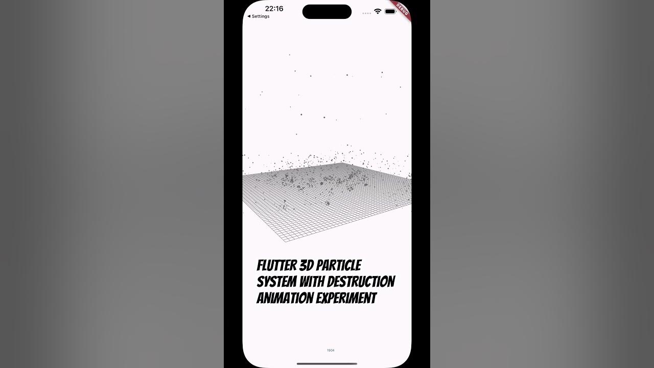 #flutter #canvas 3d particle system with destruction physics. - YouTube