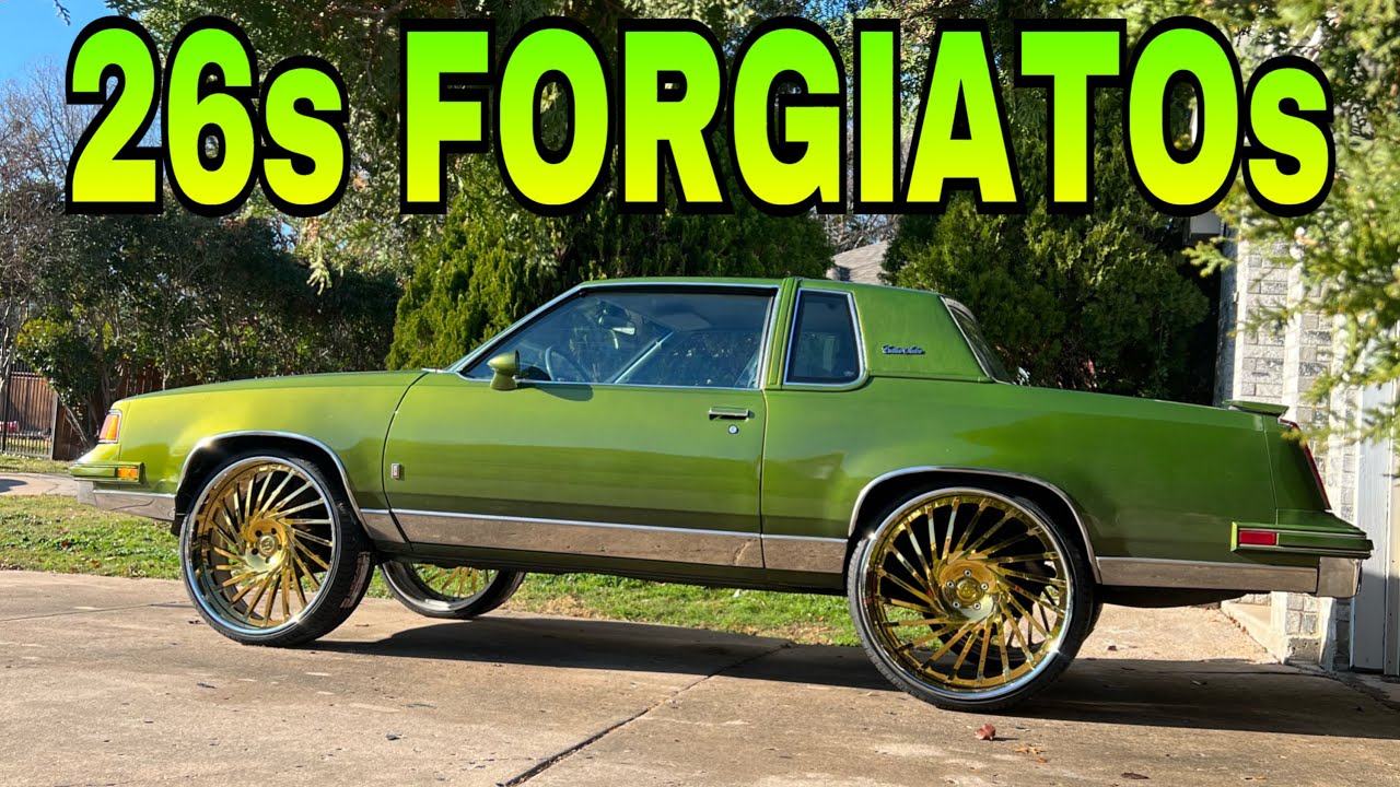 FINALLY PUT MY 26s FORGIATOS ON MY CUTLASS AND I CANT MOVE!! - YouTube