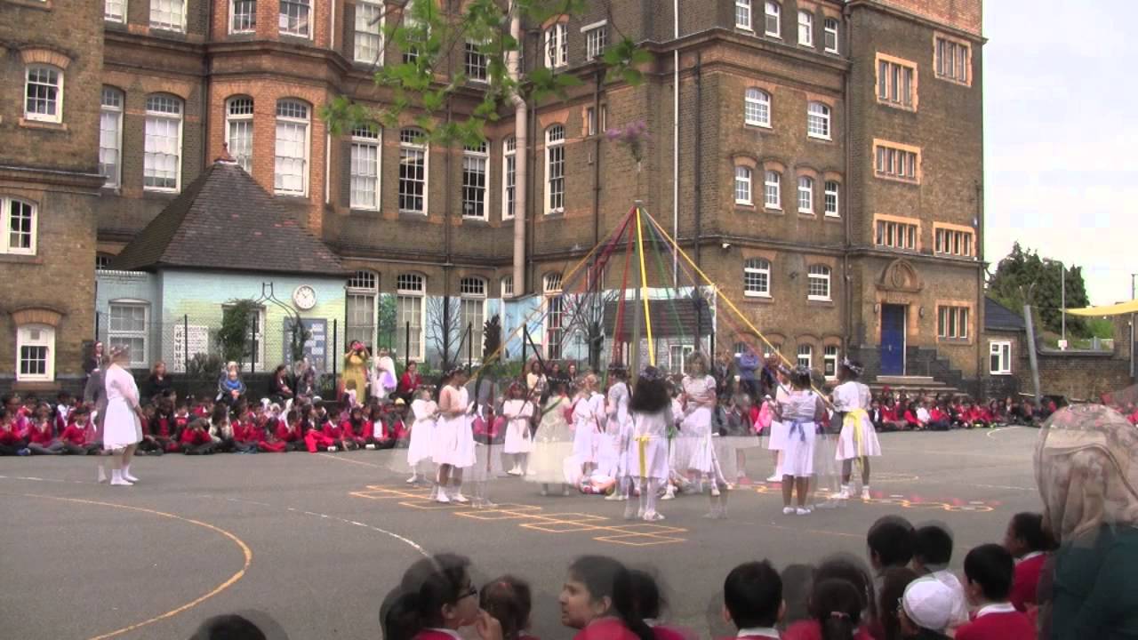 Maypole Dancing at CPS - YouTube