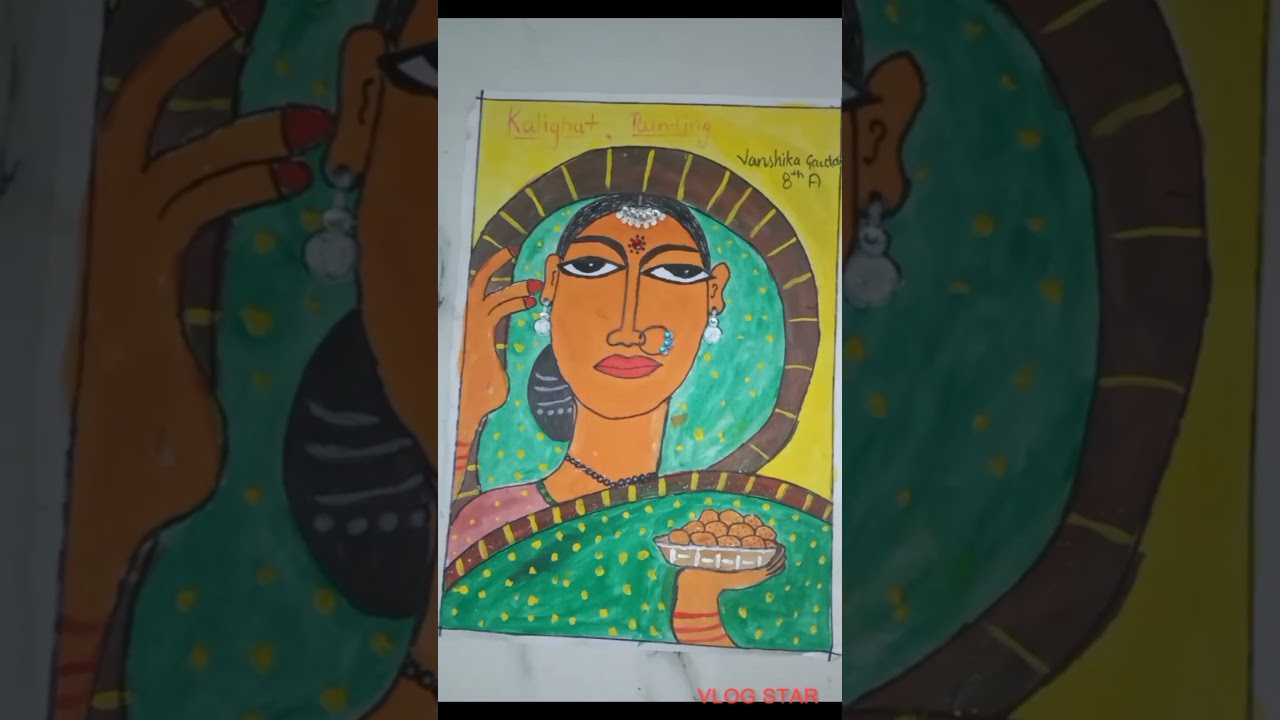 Kalighat Painting | An Indian Folk Art | Easy Kalighat Painting making ...