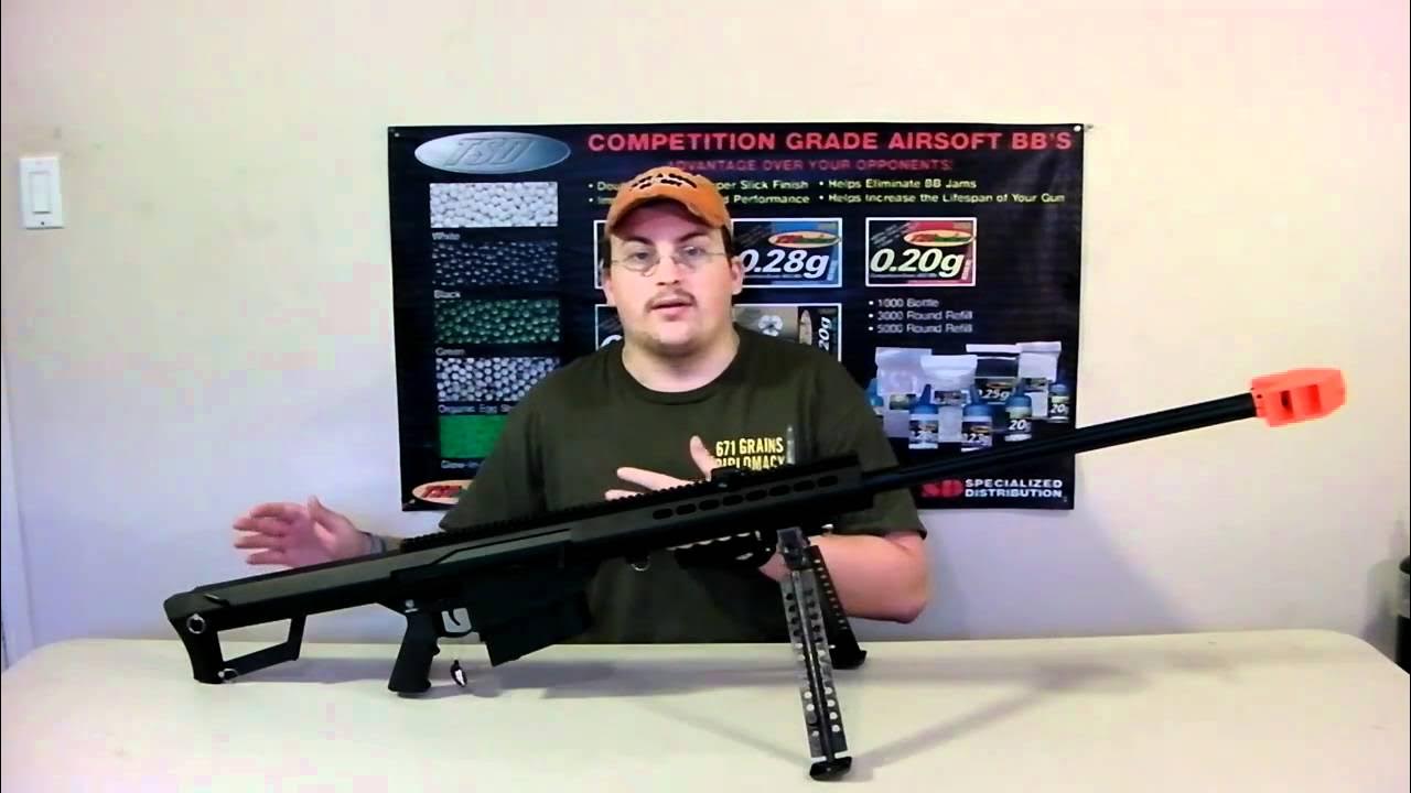 SNOW WOLF BARRETT M82 M107 REVIEW - YouTube