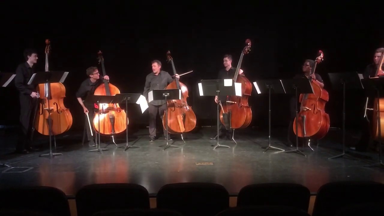 Hofstra University Bass Ensemble "I'd Rather Eat" - YouTube