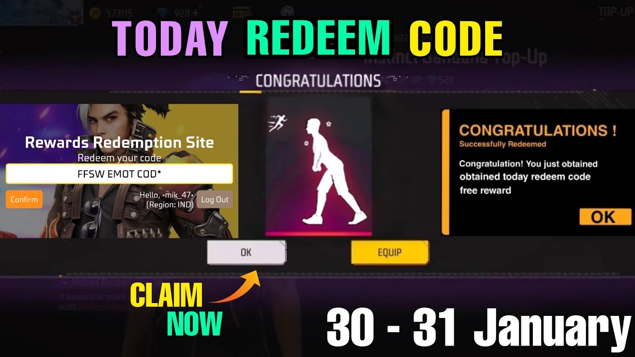 Free Fire Max Redeem Code Today 5 February Redeem Code | FF New Event ...