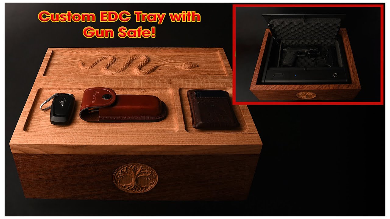 How I built this CUSTOM EDC Storage Tray with Gun Safe! - YouTube
