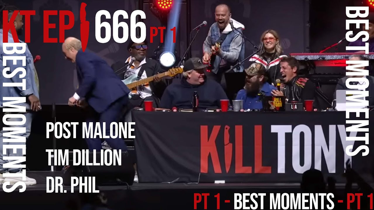 BEST MOMENTS PT 1 - KILL TONY | Post Malone | Tim Dillion | Dr. Phil ...
