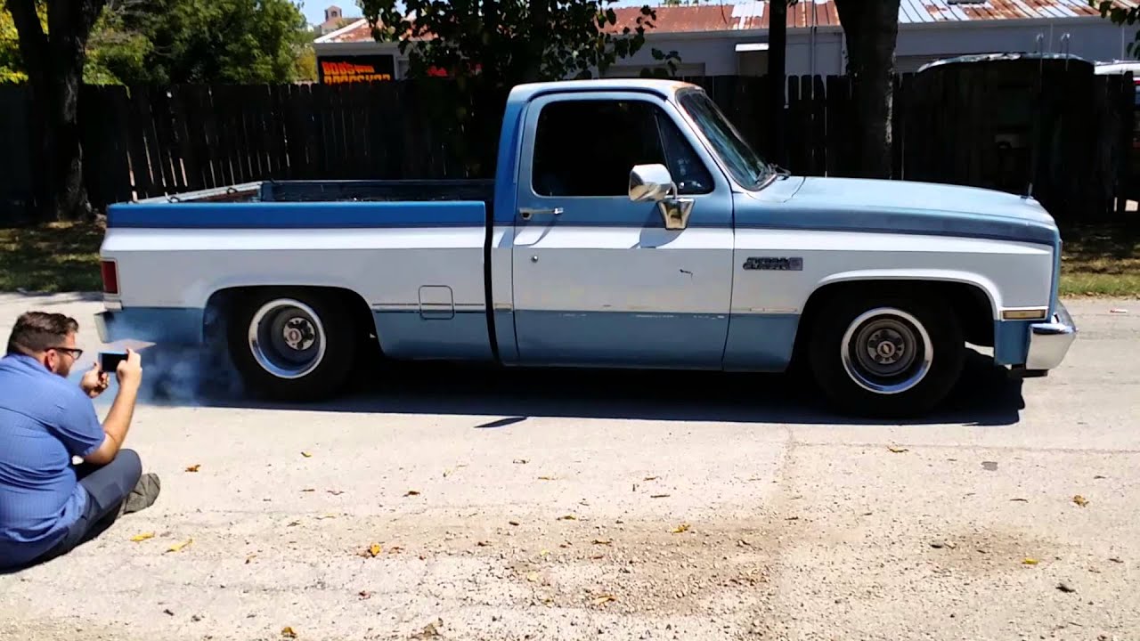5.3 swapped c10 burnout - YouTube
