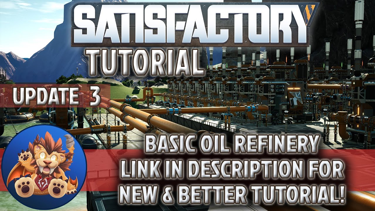 Satisfactory Tutorial - Basic Oil Refinery Setup - Plastic, Rubber ...