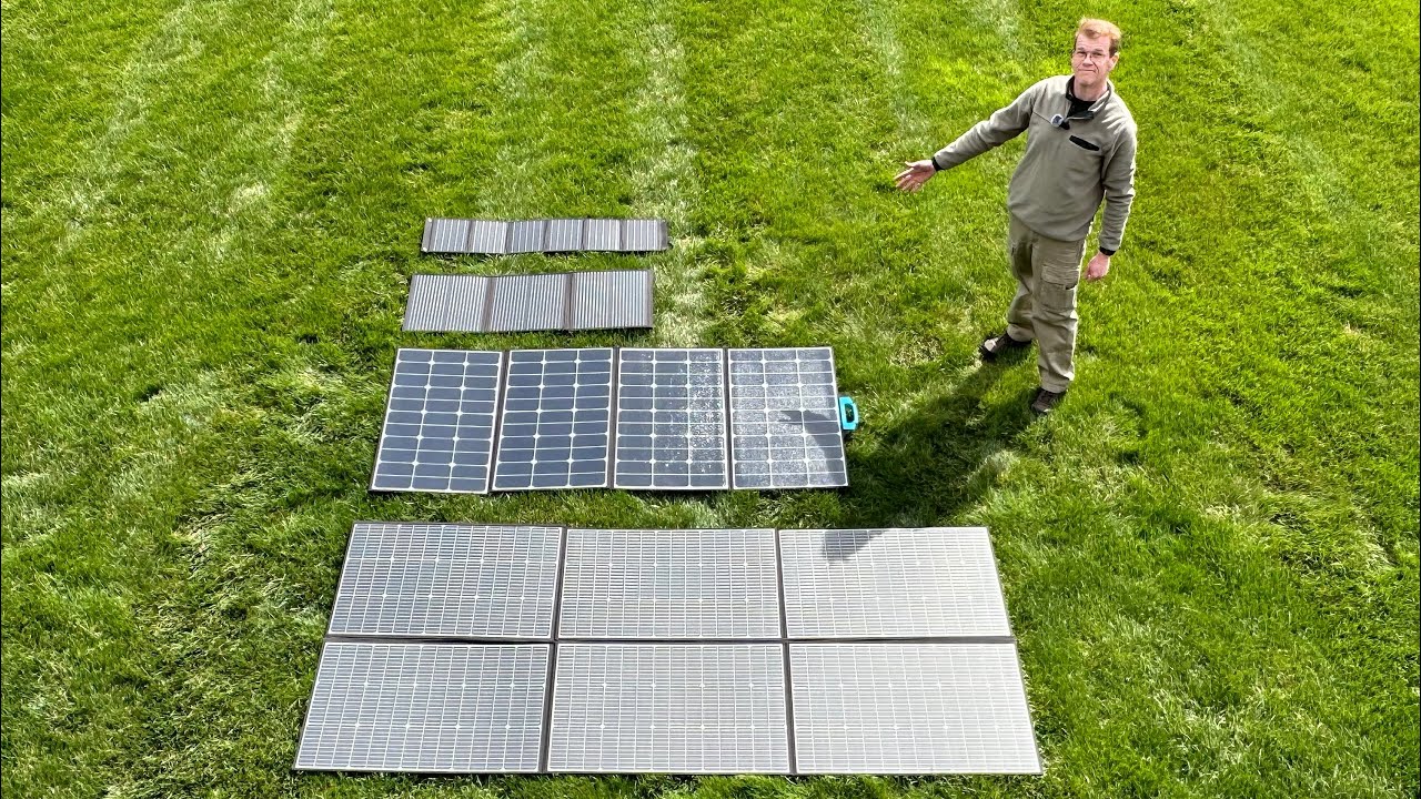 Portable Solar Panel Comparison Small to HUGE: Allpowers 600W SP039 ...