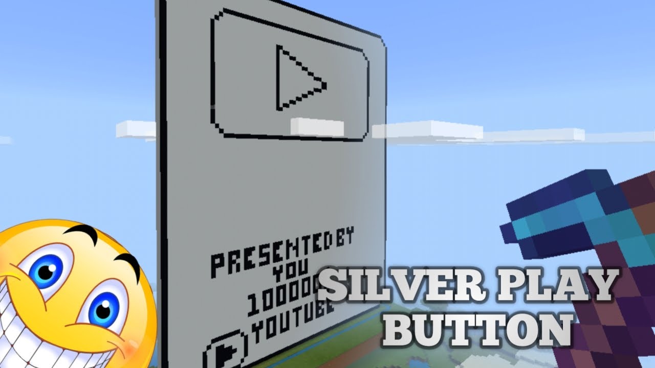 I make Silver Playbutton in Minecraft🤯 - YouTube